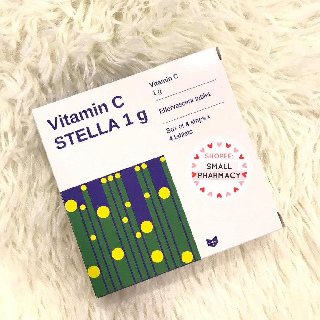 Stella Vitamin C 1000mg effervescent tablet (4 strips X 4 tab) 321843 ...