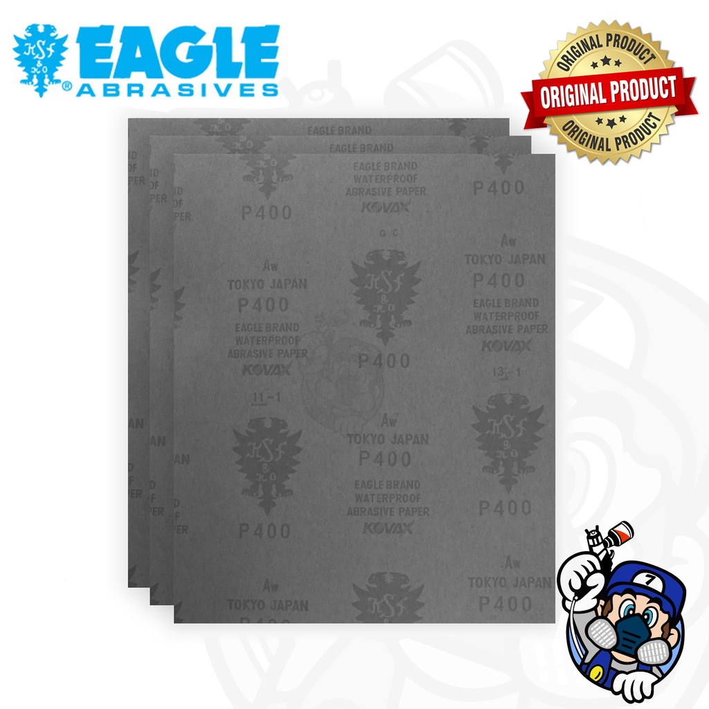 KOVAX EAGLE Waterproof Sand Paper P60/80/100/120/150/180/220/240/280 ...