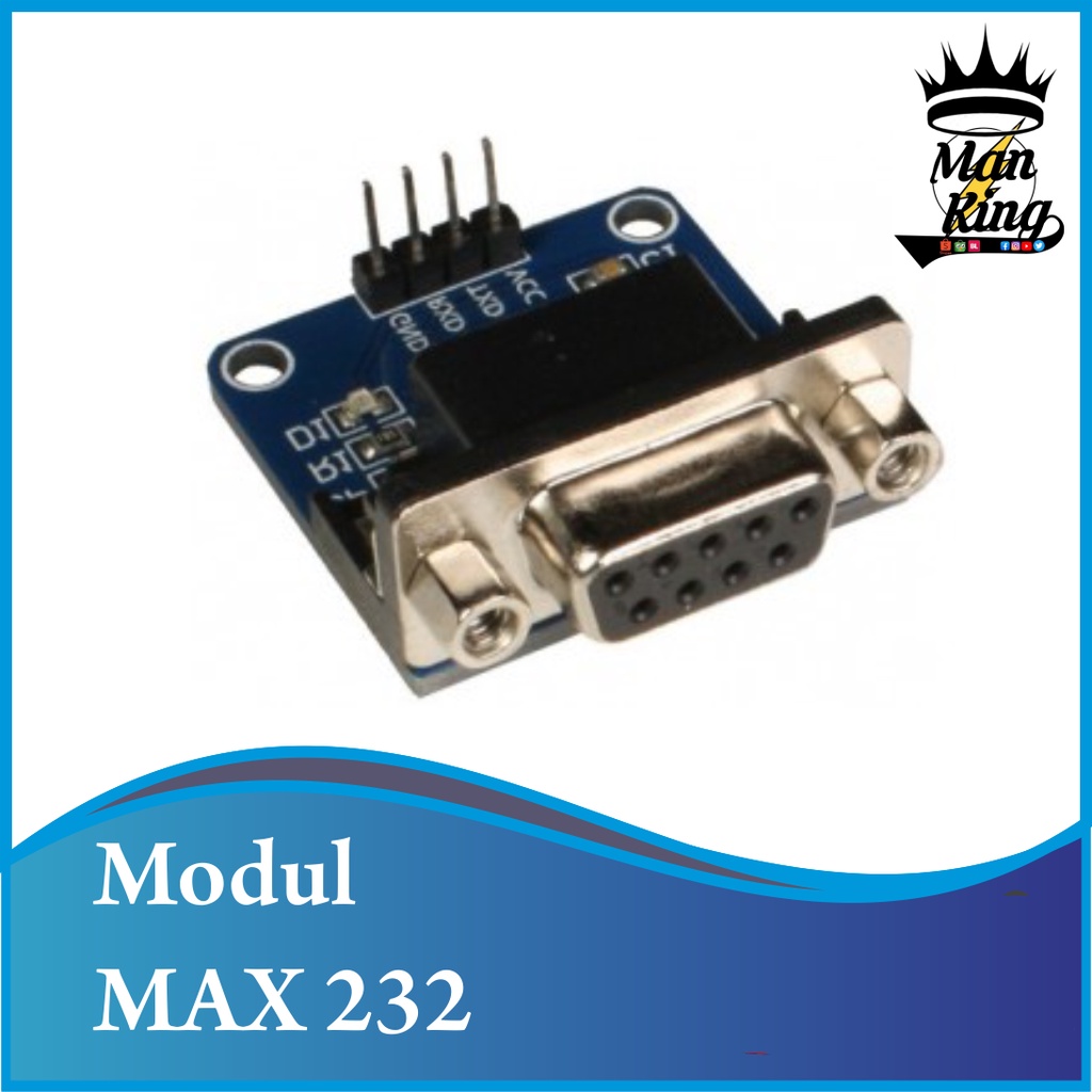 Max232 rs232 to ttl db9 series module | Shopee Malaysia