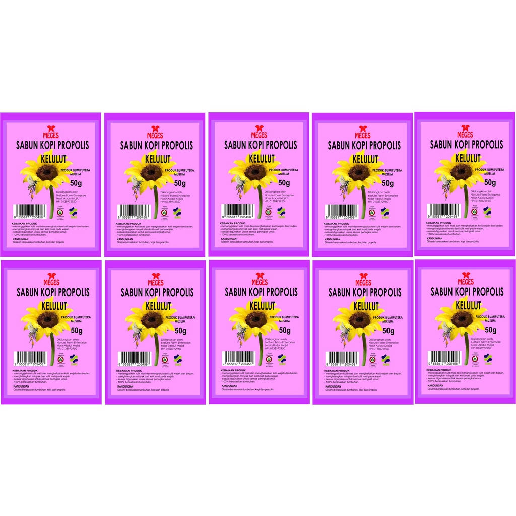 Beauty Soap / Sabun Kopi Propolis Kelulut (plus minyak kelapa dara ...