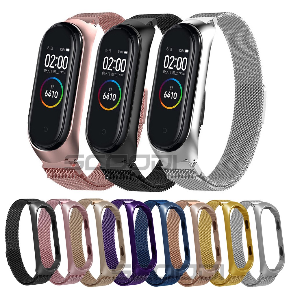 Milanese Loop Stainless Steel Watch Band for Xiaomi Mi band 7 6 5 ...
