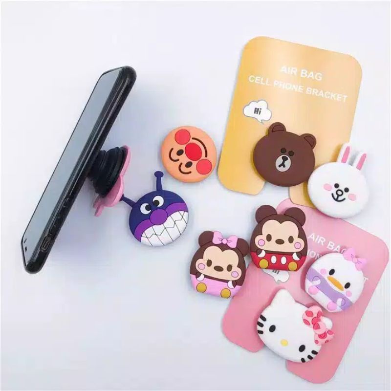 HP Popsocket pop socket cellphone griptok cellphone character, popsocket 3D character | Shopee ...