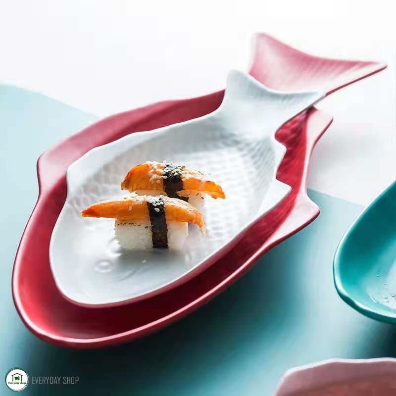 Nordic Home Food Plate New Design Plate Creative Fish Shape Plate ...