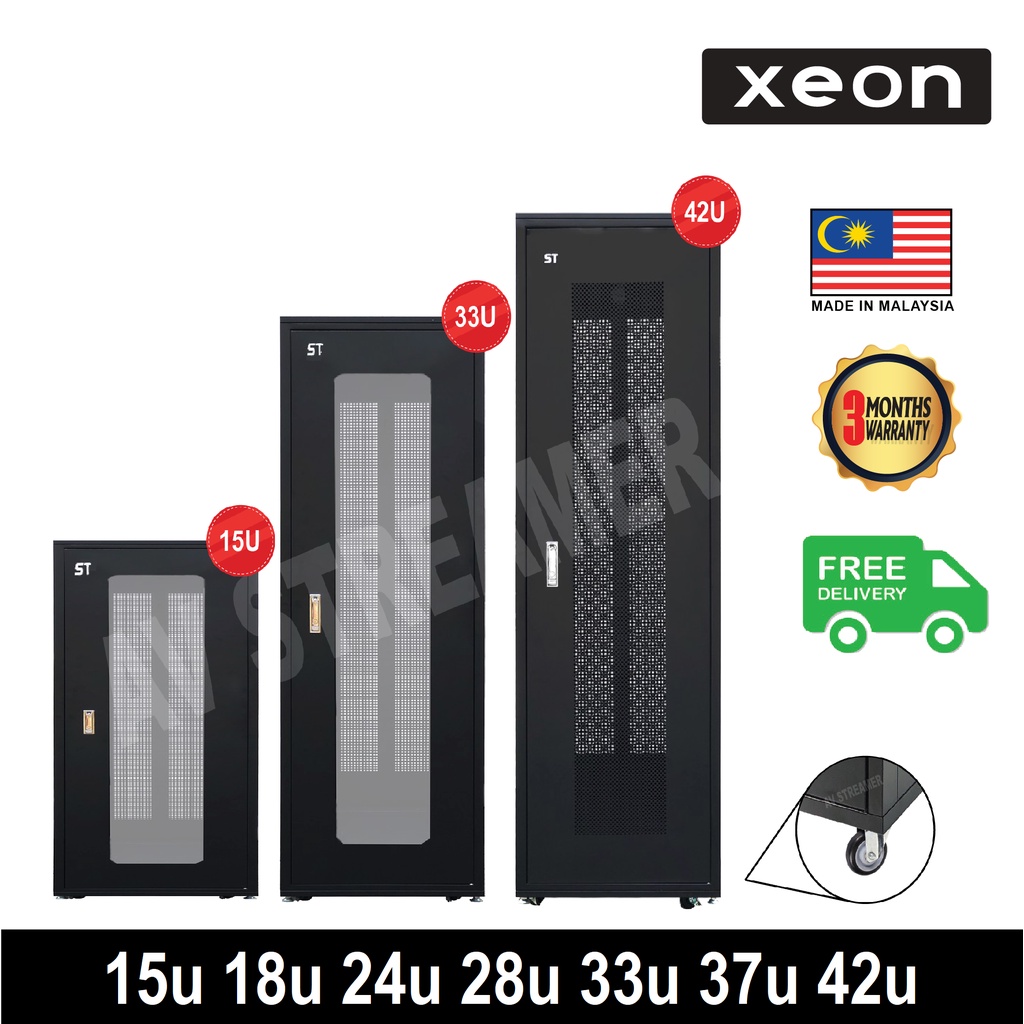 Floor Stand Server Rack ( 15U / 18U / 24U / 28U / 33U / 37U / 42U ) | Shopee Malaysia