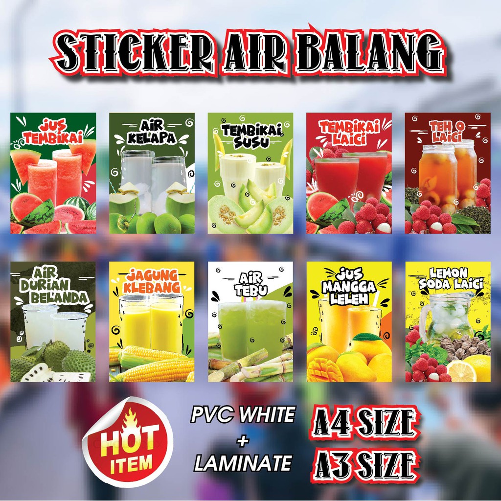 STICKER AIR BALANG SAIZ A4 HOT ITEM!! | Shopee Malaysia