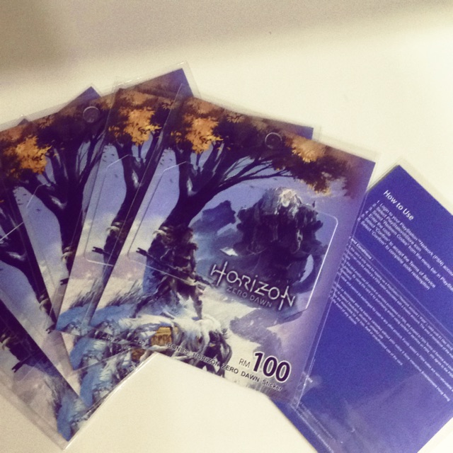 MYR 100 PSN Prepaid Horizon Zero Dawn Physical Card | Shopee Malaysia