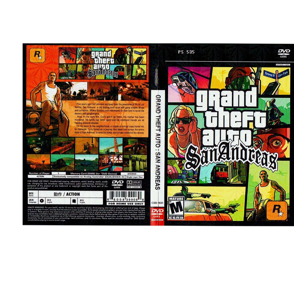 PS2 GAME COLLECTION GTA SanAndreas | Shopee Malaysia