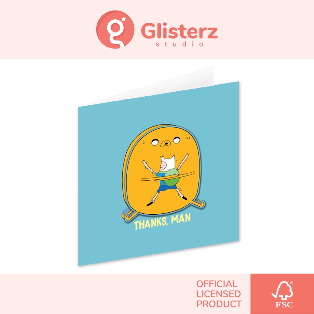 Glisterz 3D Greeting Card - Adventure Time Thank You Card (AT ...