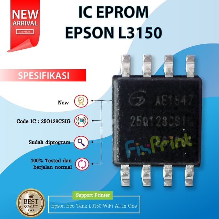 Epson L3150 Eeprom IC Resetter Counter Board Printer L-3150 FPTS1363 ...