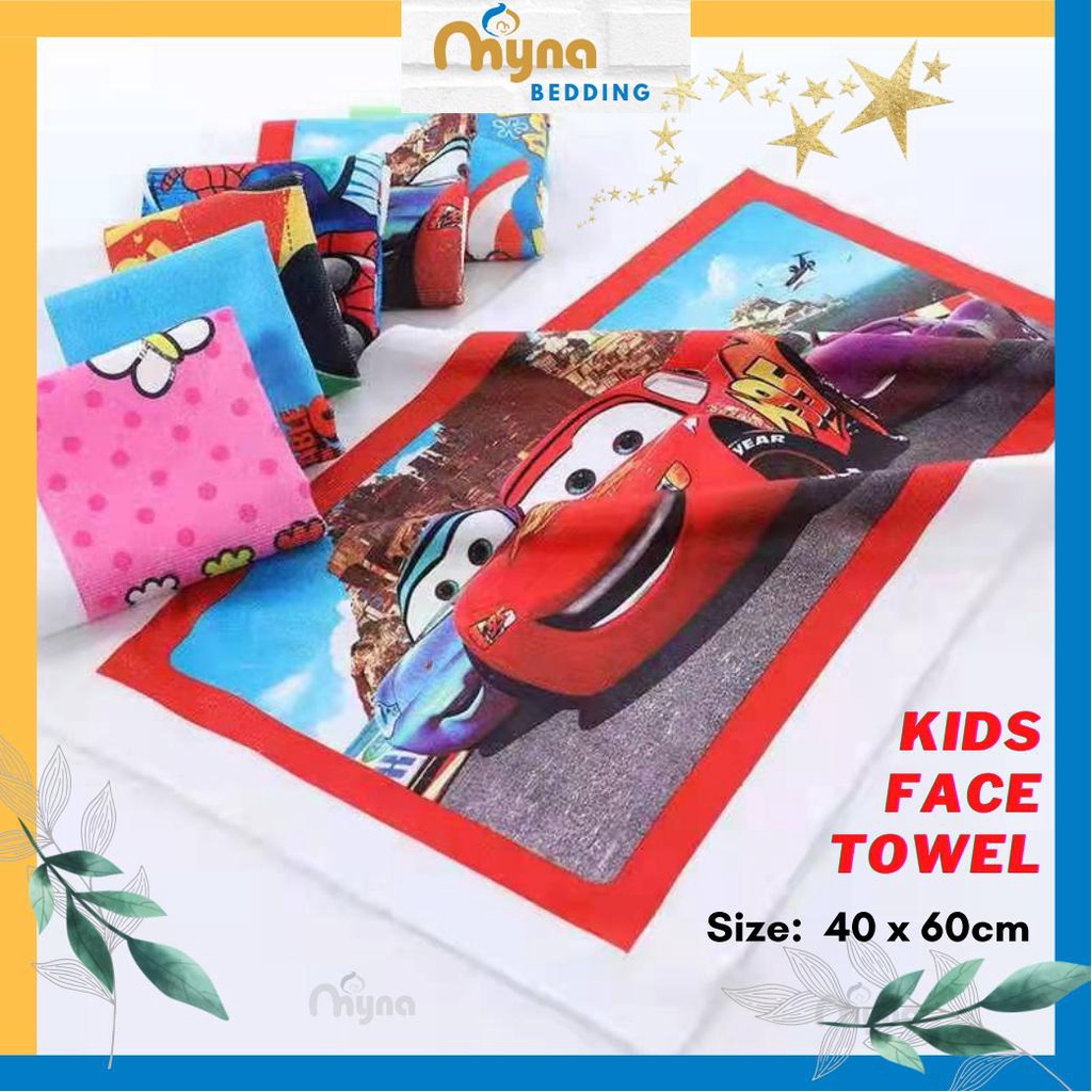 Cartoon Kids Face Towel Tuala Kartun LAP MUKA Kanak Frozen Pony ...