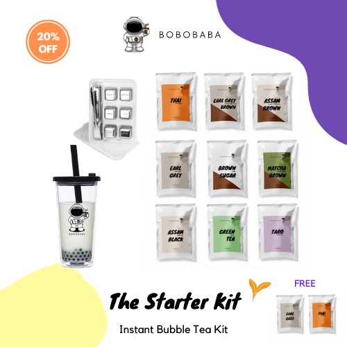 BOBOBABA The Starter Kit - DIY Instant Bubble Tea Kit | Shopee Malaysia