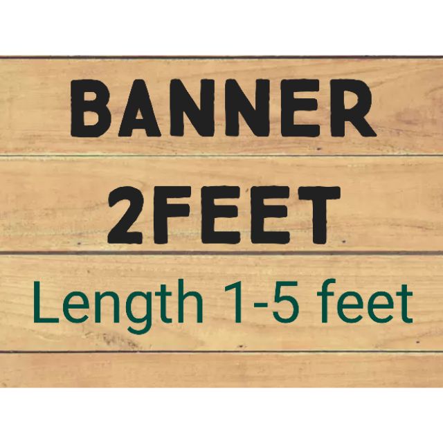 (AGENT) BANNER 2 FEET Width (1feet-5feet) Length OWN DESIGN | Shopee ...