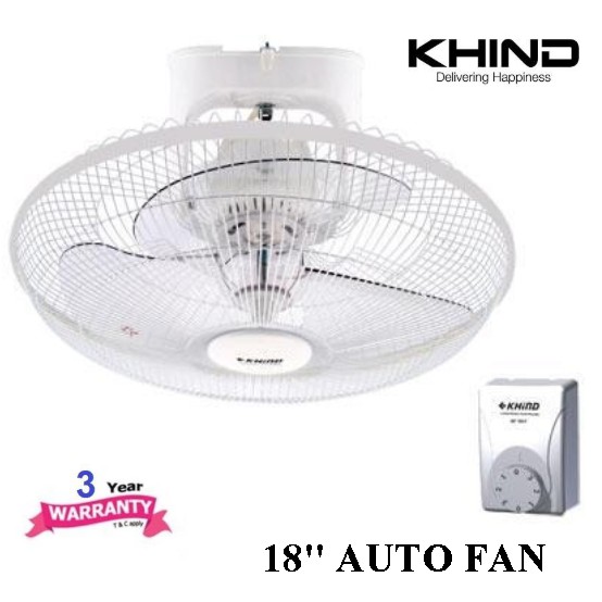 KHIND AF1801 18" AUTO FAN (COMES WITH REGULATOR) | Shopee Malaysia