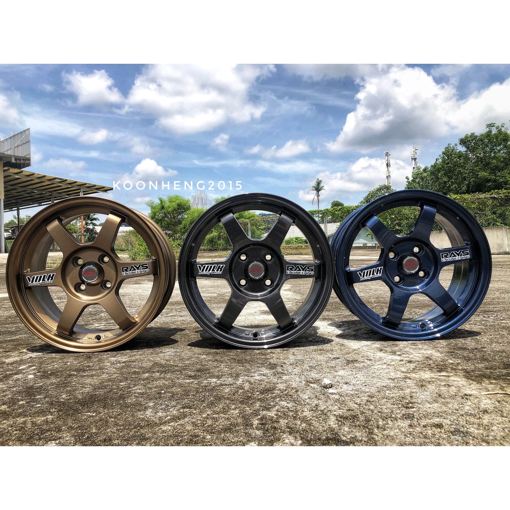 THAILAND Auto Options Wheels TE37 - 15X7 4X100 ET35 CB73.1 - READY STOCK | Shopee Malaysia