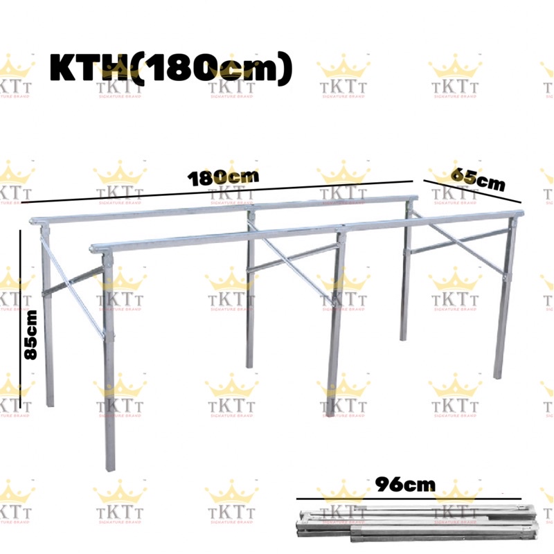 TKTT New Heavy Duty H Folding Stand Night Market Table Rack Display ...