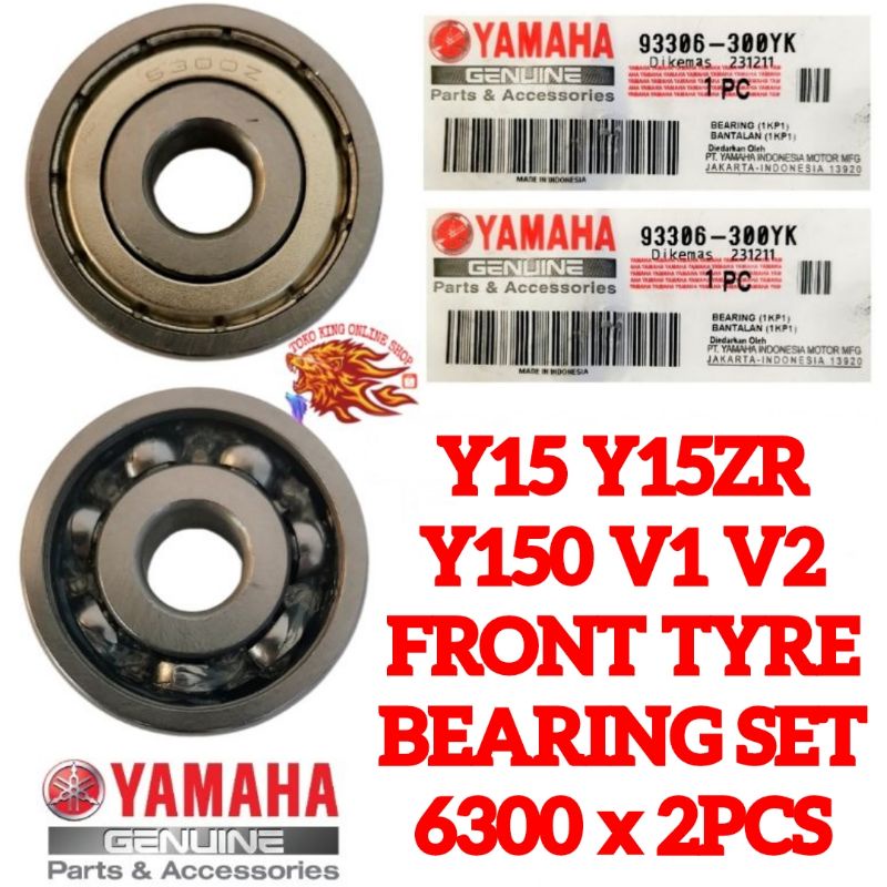 6300-6202 1SET ORIGINAL YAMAHA Y15ZR Y15 BALL BEARING TAYAR TYRE DEPAN ...