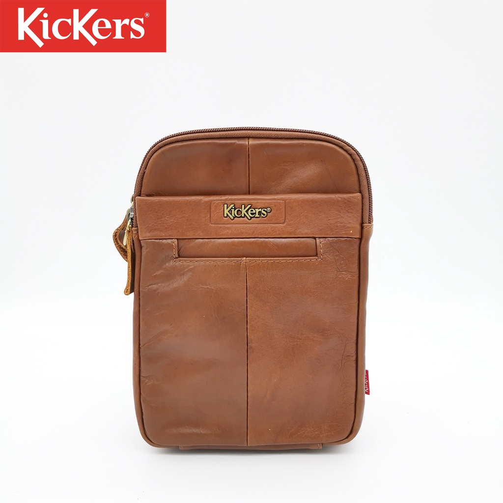 Kickers Leather Sling & Waist Pouch KICS78008 | Shopee Malaysia