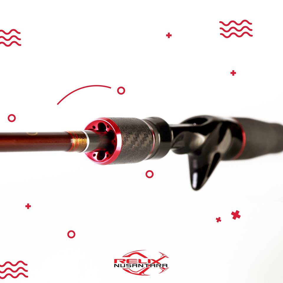 MERAH Baitcasting BC 662M 8-17lbs Relix Nusantara Red Worm Rod | Shopee ...
