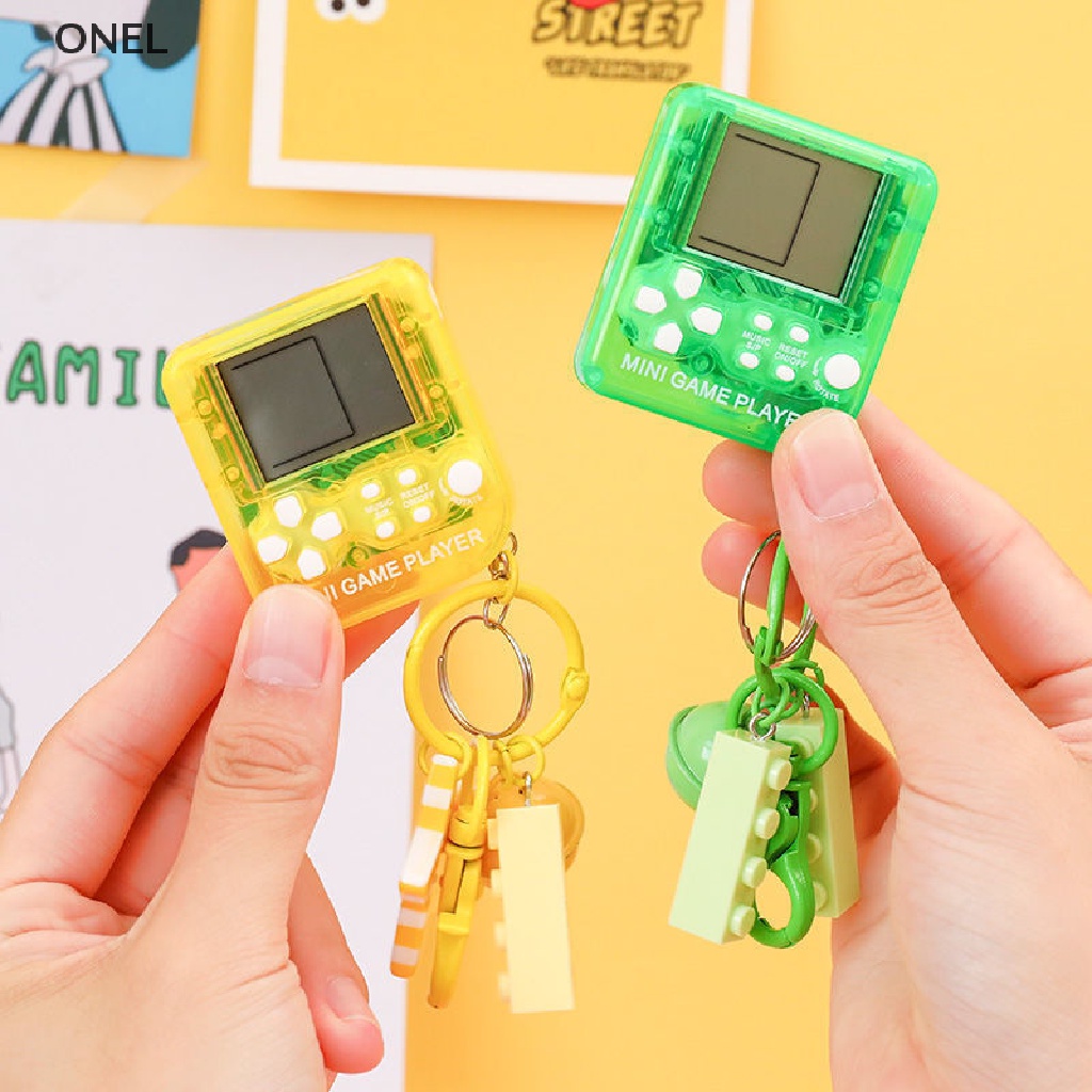 on Mini Classic Game Machine Nostalgic Game Console Keychain Tetris ...