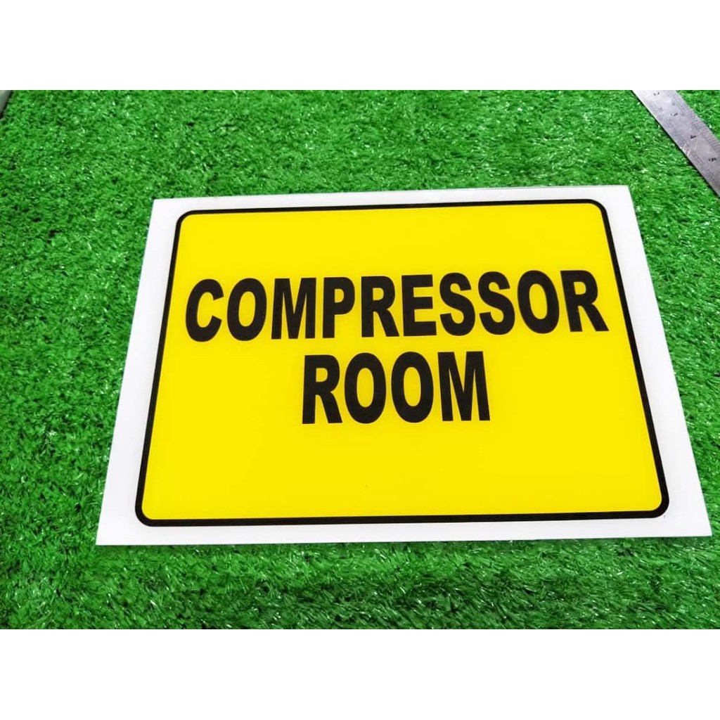 Signage COMPRESSOR ROOM board papan | Shopee Malaysia