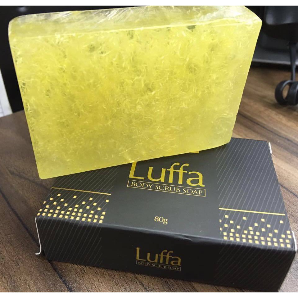 FluffY Luffa Soap - Sabun Luffa Memutih Hilangkan Sel Kulit Mati dan ...