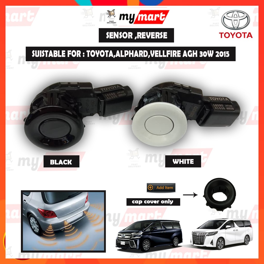 89341-58080 Reverse Sensor PDC Parking Sensor and Reverse sensor cap ...