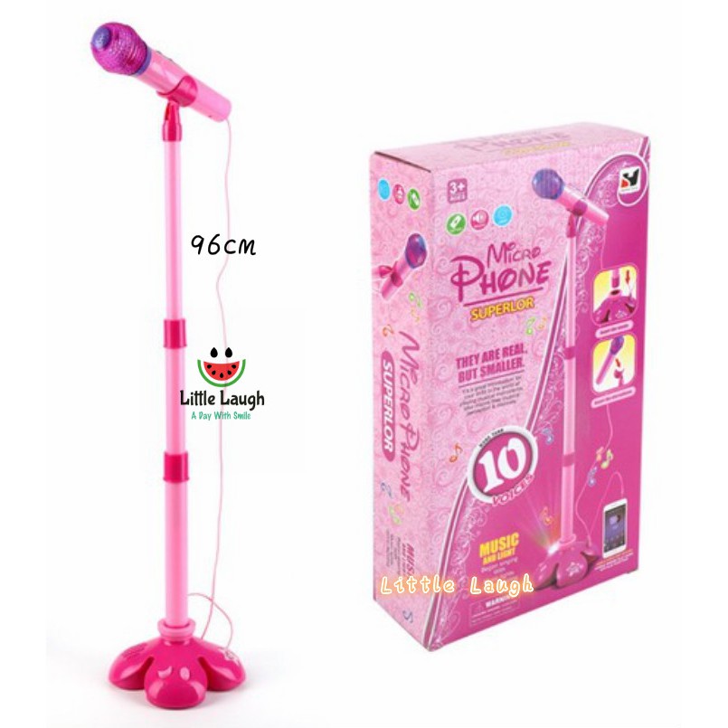 Kids Microphone Adjustable Singer Toys with Crystal Mic (music and ...