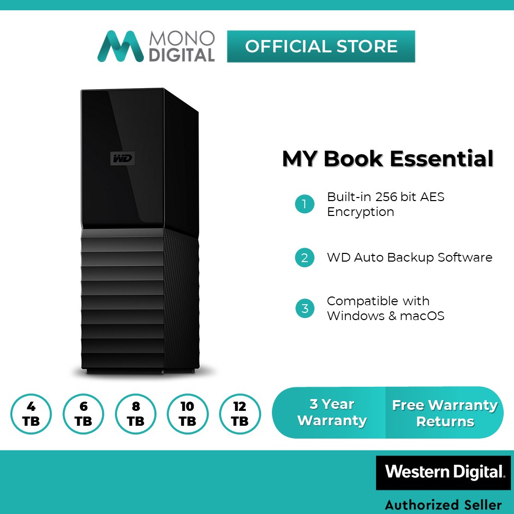 Western Digital WD My Book Essential Desktop Hub External Storage HDD ...