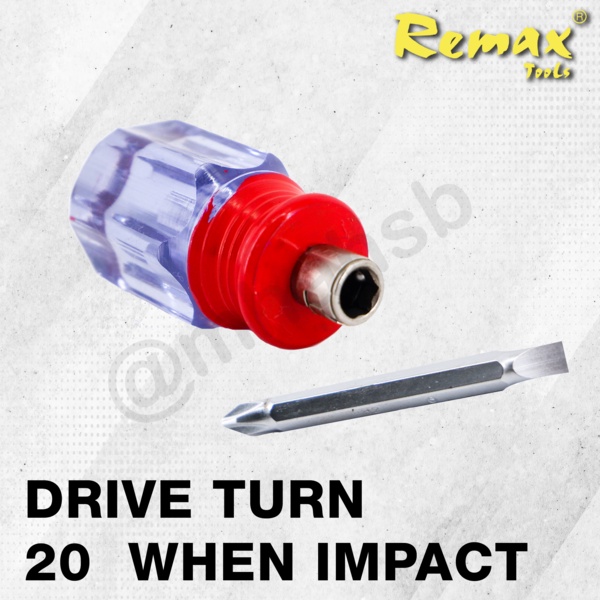 REMAX 68-SD222 6MM X 38MM TWO WAY STUBBY SCREWDRIVER | Shopee Malaysia