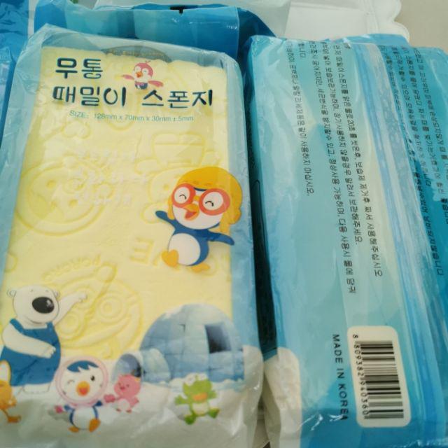 Korea Pororo Baby Bath Shower Magic Sponge Rub Skin Kids Adult Korea ...