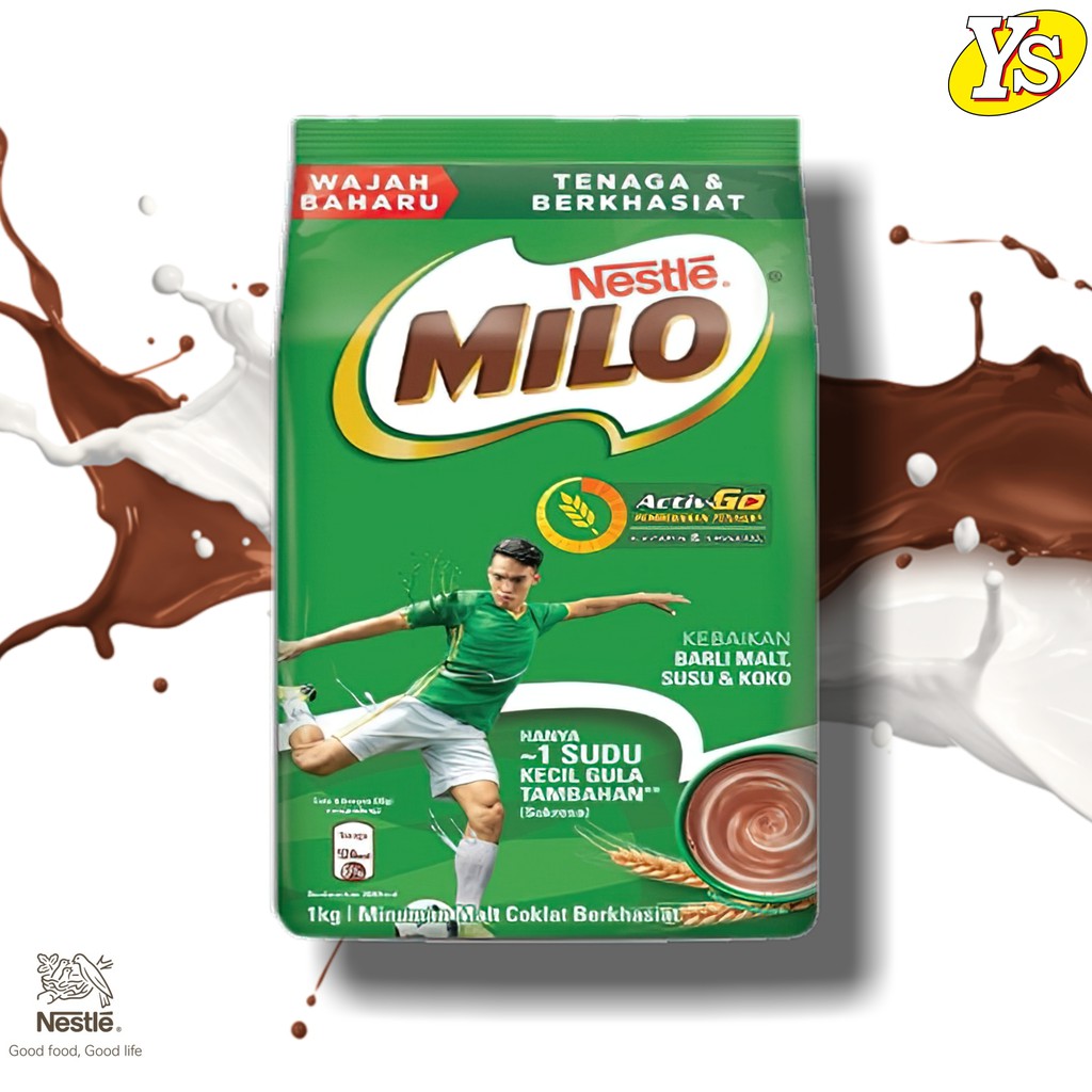 Nestle MILO Activ-Go Chocolate Malt Powder / Hi Fibre 900g | Shopee ...