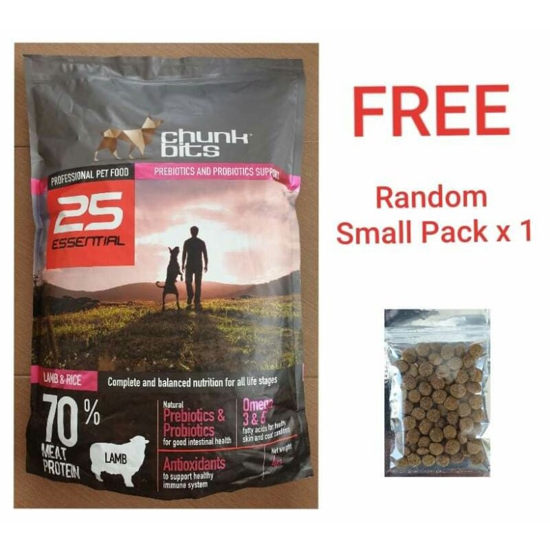 *FREE SHIPPING* / Exp:2024 Oct / 4kg Chunk Bits Essential 25 Lamb ...