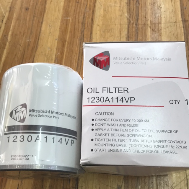 MITSUBISHI TRITON ORIGINAL MITSUBISHI MOTOR MALAYSIA OIL FILTER ...