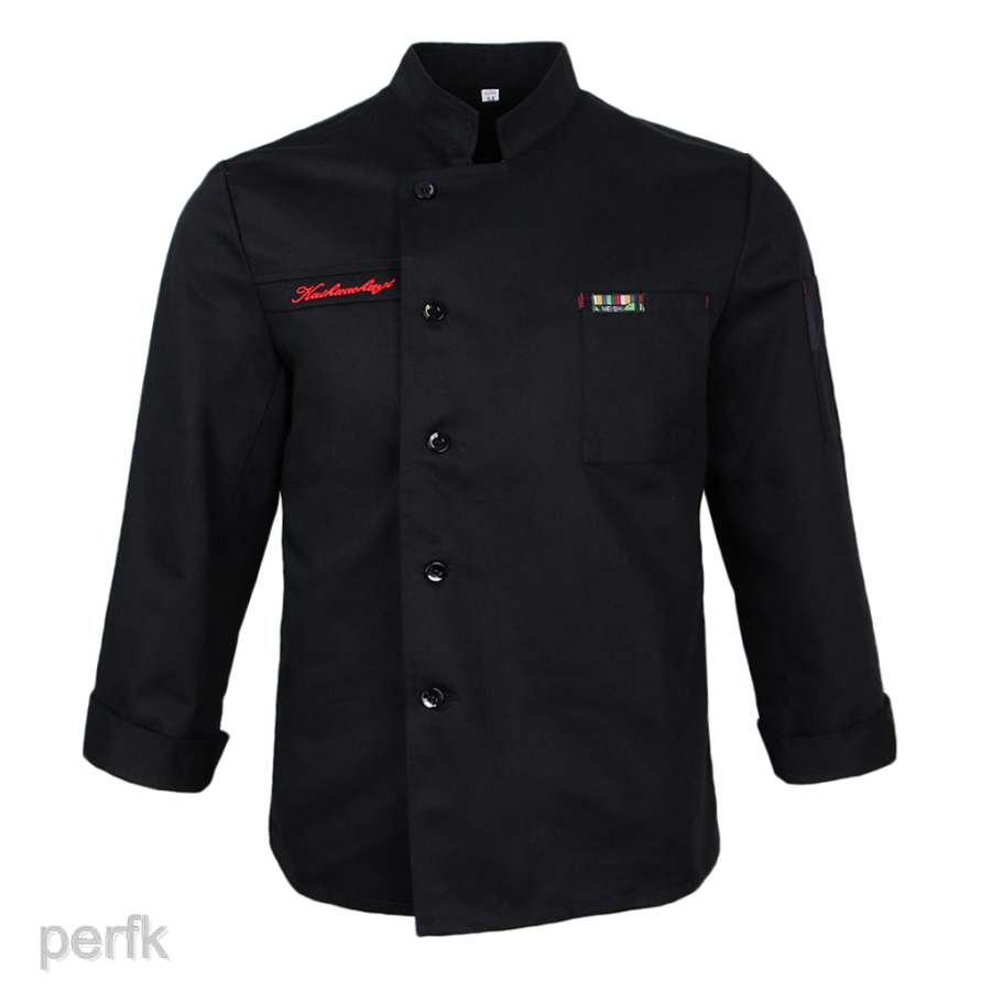 [PerfkMY] Chefs Apparel Long Sleeve Jacket Coat Kitchen Waiter Waitress ...