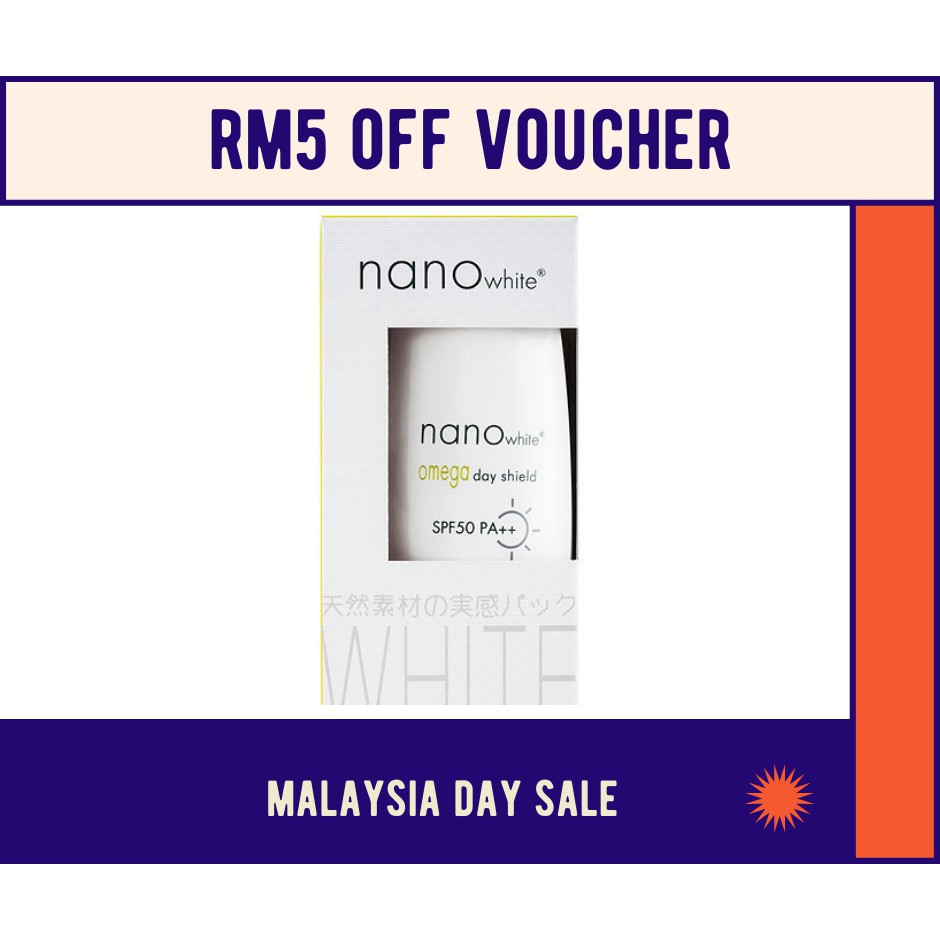 Nanowhite Omega Day Shield Sunscreen SPF50++ (35ml) | Shopee Malaysia