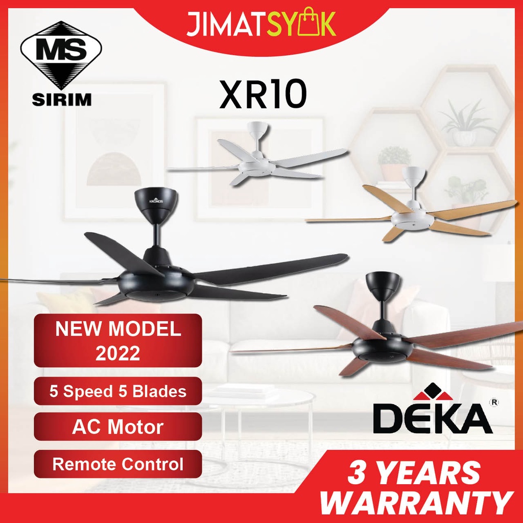 [2024 NEW] DEKA Fan XR10 56inch 5 Blades 5 Speed Control Reverse Remote ...