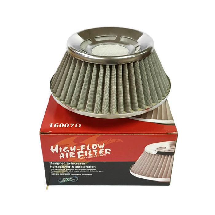 Premium Air Filter Universal 3 inch/75mm High Flow Air Intake Cone ...