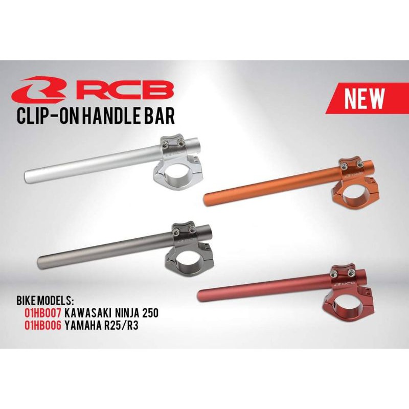 RCB Clip On Handle Bar Yamaha R25 Size 41 mm Racing Boy | Shopee Malaysia
