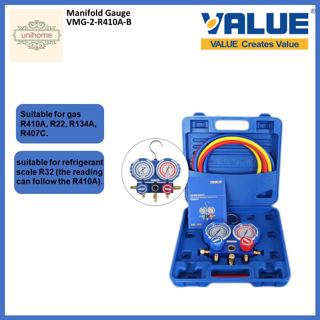 Value Original Manifold Gauge (VMG-2-R4109A-B) | Shopee Malaysia