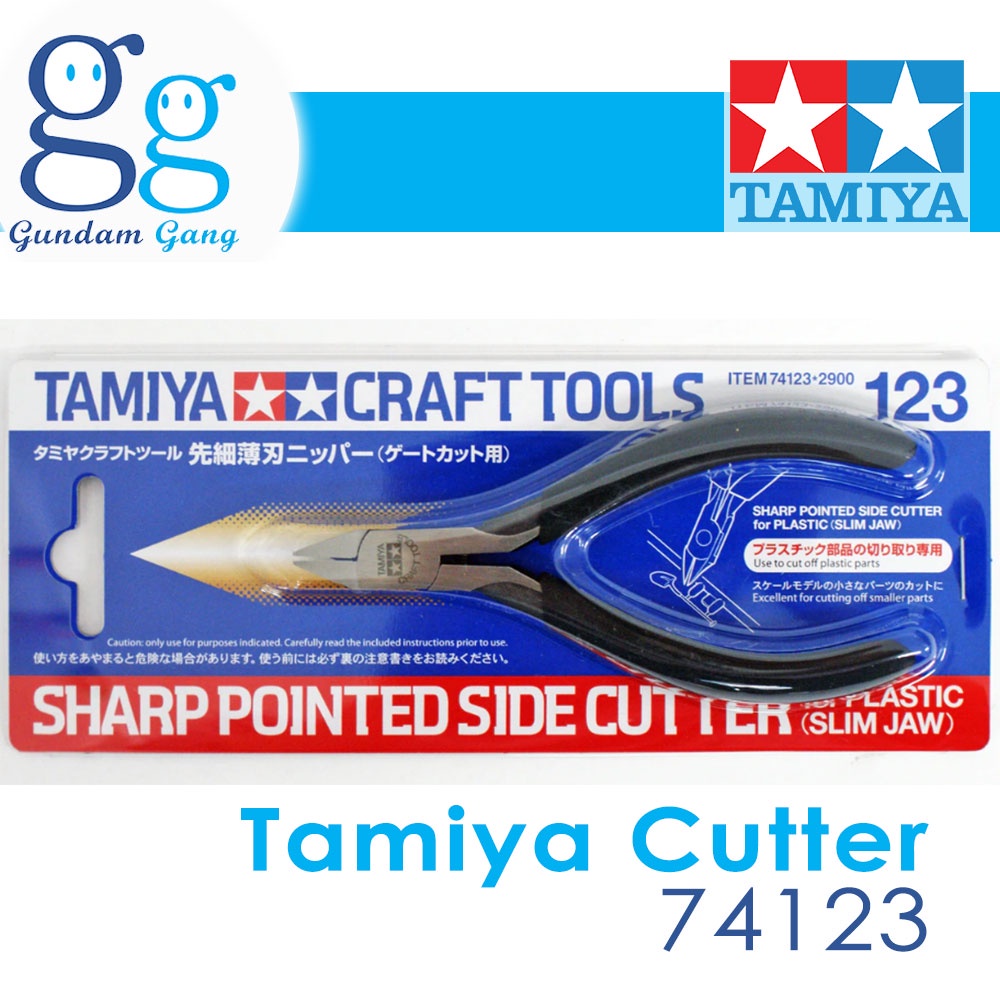 Tamiya 74123 Sharp Pointed Side Cutter for Plastic [Gundam Gang ...