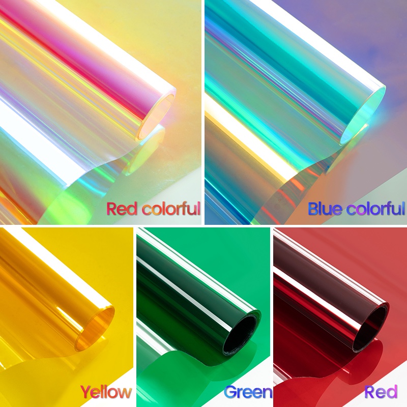 Colorful Glass Stickers Rainbow Effect Iridescent Window Tint ...