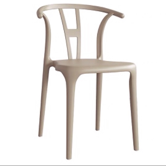 Wish Bone PP Chairs / Stackable dining Chairs / Molded Plastic Kitchen ...