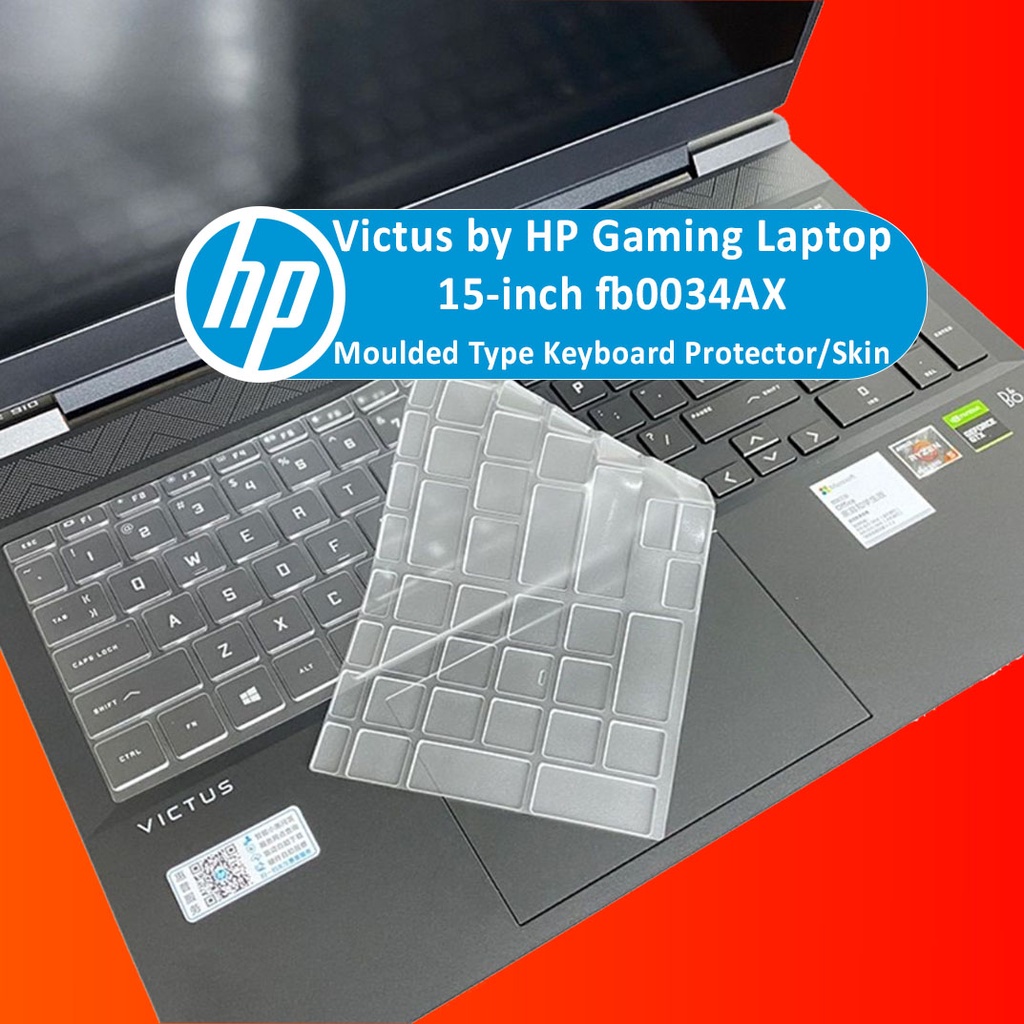 Keyboard Protector For HP Victus Gaming 15 Laptop 15-inch fb0034AX Silicone Keyboard Cover ...