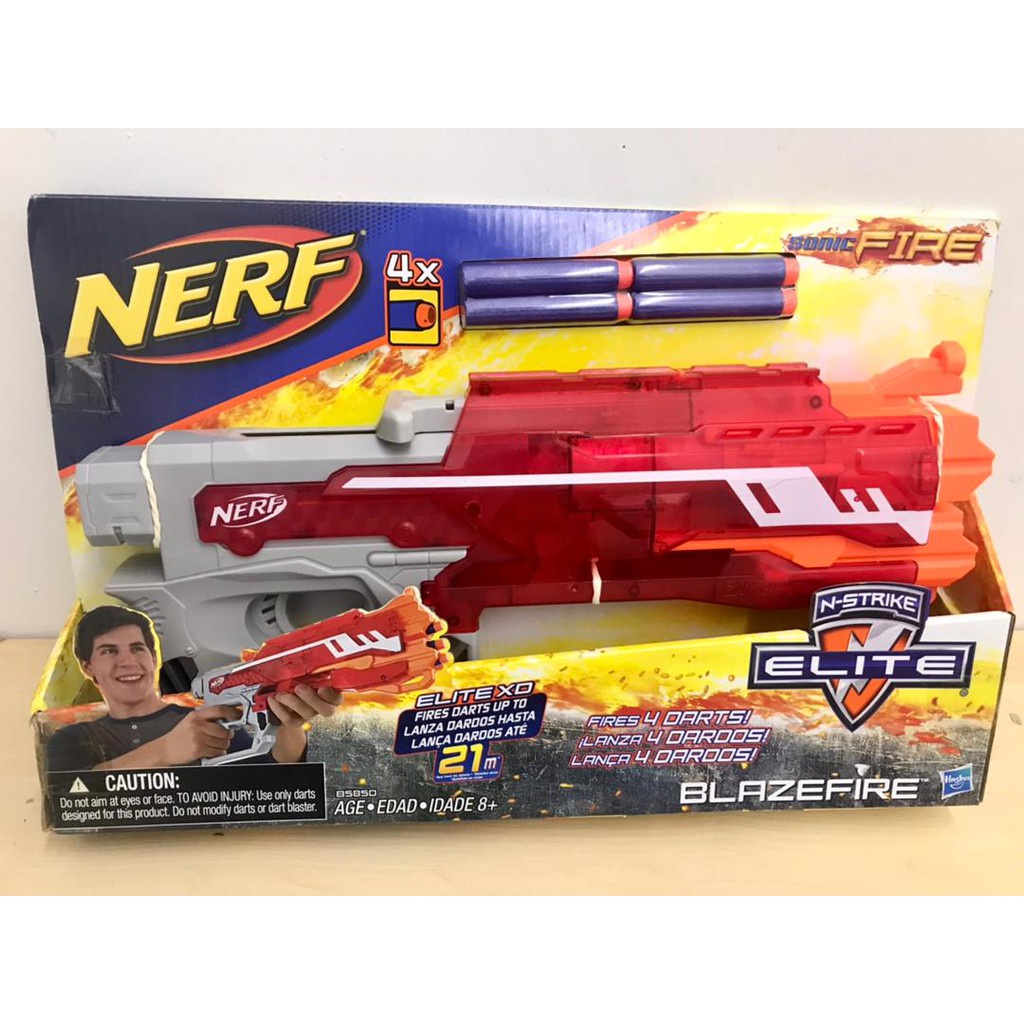 {ORIGINAL} NERF N-STRIKE ELITE BLAZEFIRE BLASTER B5850-21 METERS ...