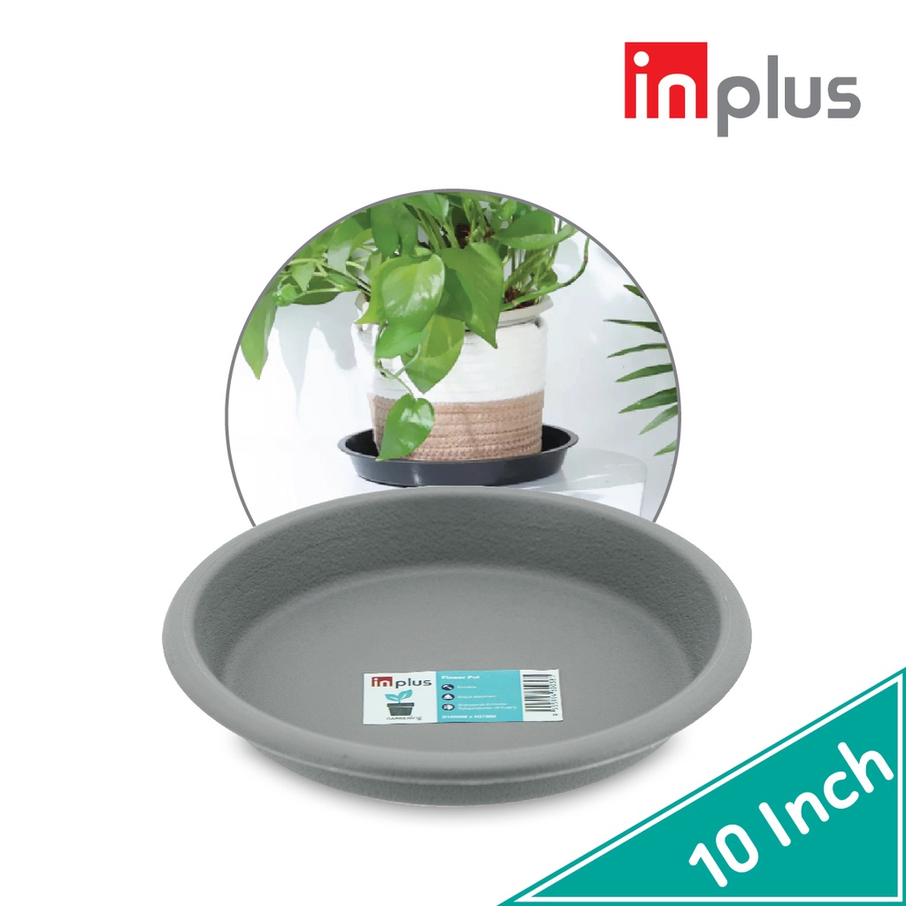 INPLUS 9/10/13/15 Inch Plastic Round Large Flower Pot Tray, Dulang ...