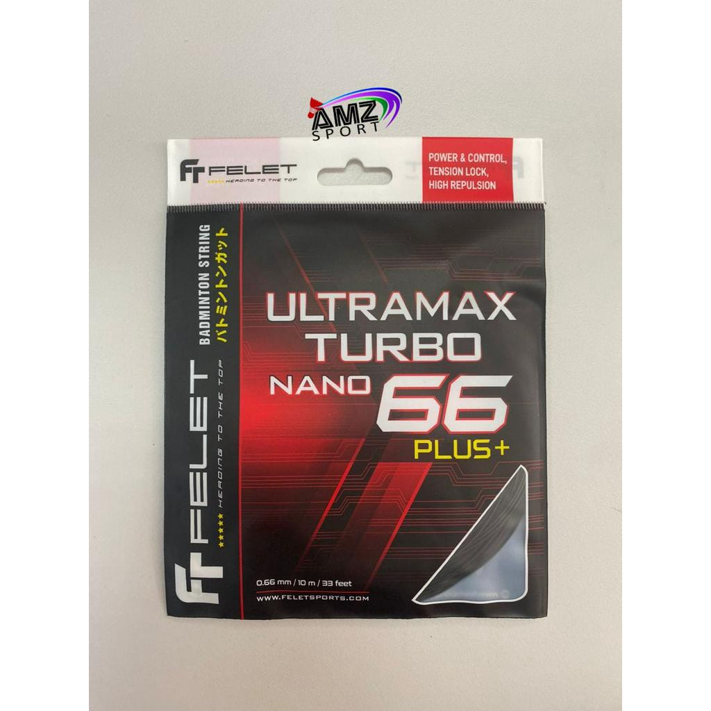 FELET Ultramax Turbo Nano 66 Badminton String (Ready Stock) | Shopee ...