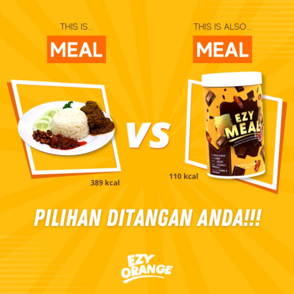 EZY MEAL Ezy Orange | Meal Replacement Drink | Weight Loss Supplement ...