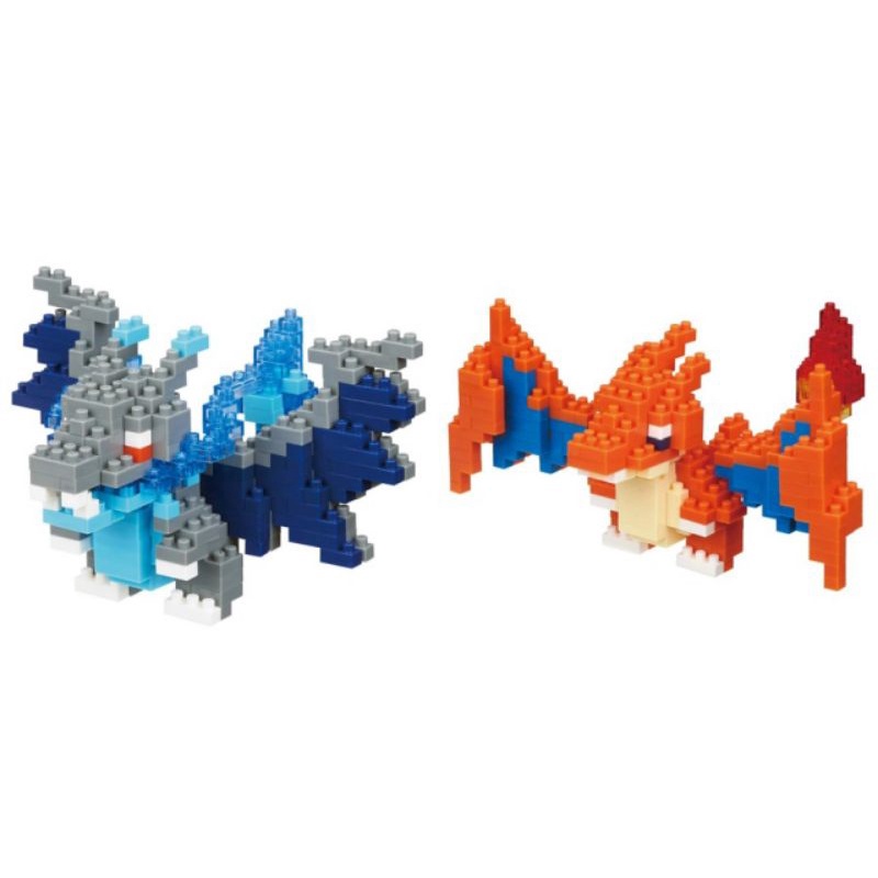 NanoBlock Pokemon Mega Lizardon X and Mega Lizardon Y NBPM_057 and NBPM ...