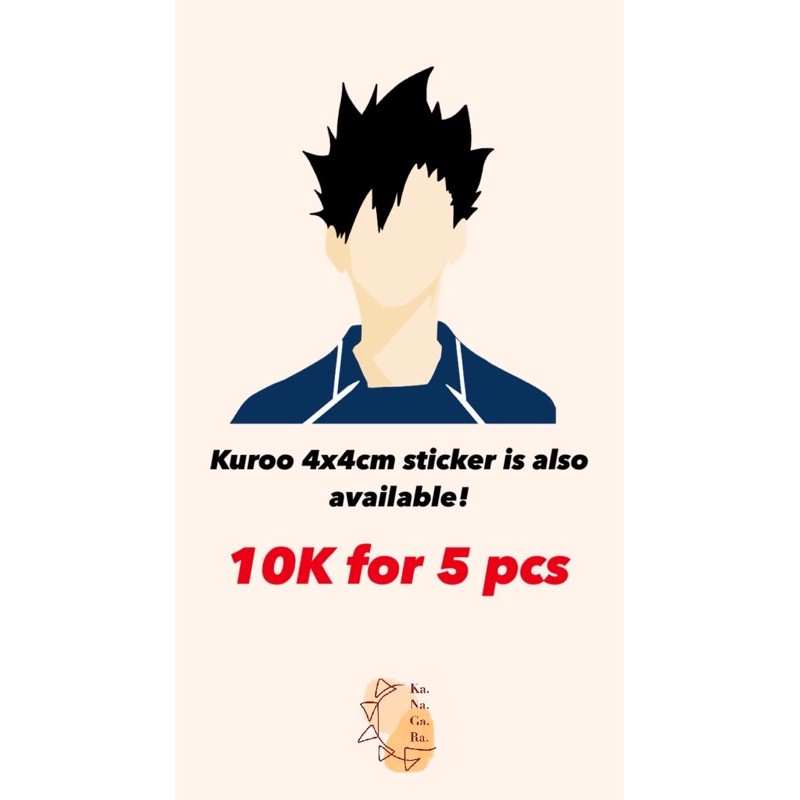 Haikyuu Kuroo mini sticker BY REQUEST ONLY | Shopee Malaysia