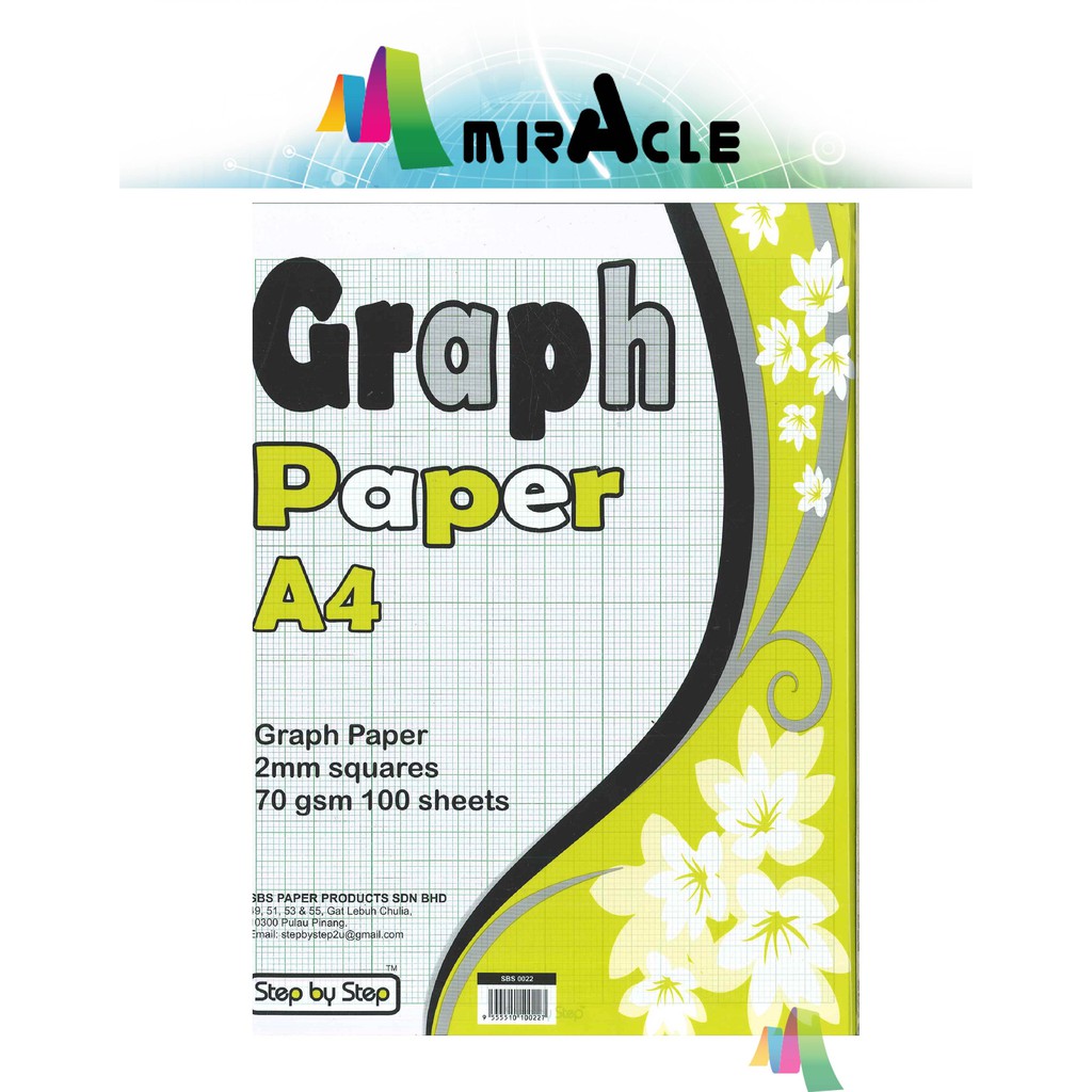 GRAPH PAPER A4 70G100Sheets SBS 0022 KERTAS GRAF | Shopee Malaysia